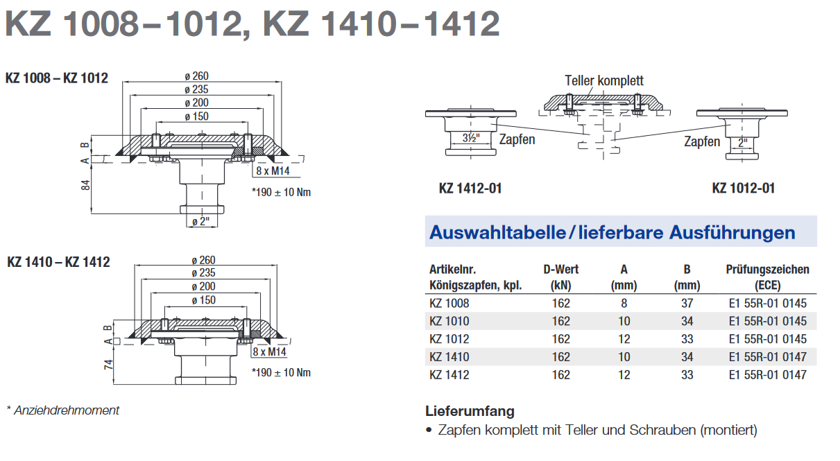 Königszapfen 2" - Hirschi AG - Anhängerkupplungen, Sattelkupplungen von ...